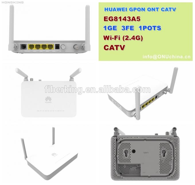 FTTH EchoLife GPON ONT ONU EG8143A5 Catv 2.4G wifi same as HG8247H5 HUAWEI CATV ONT